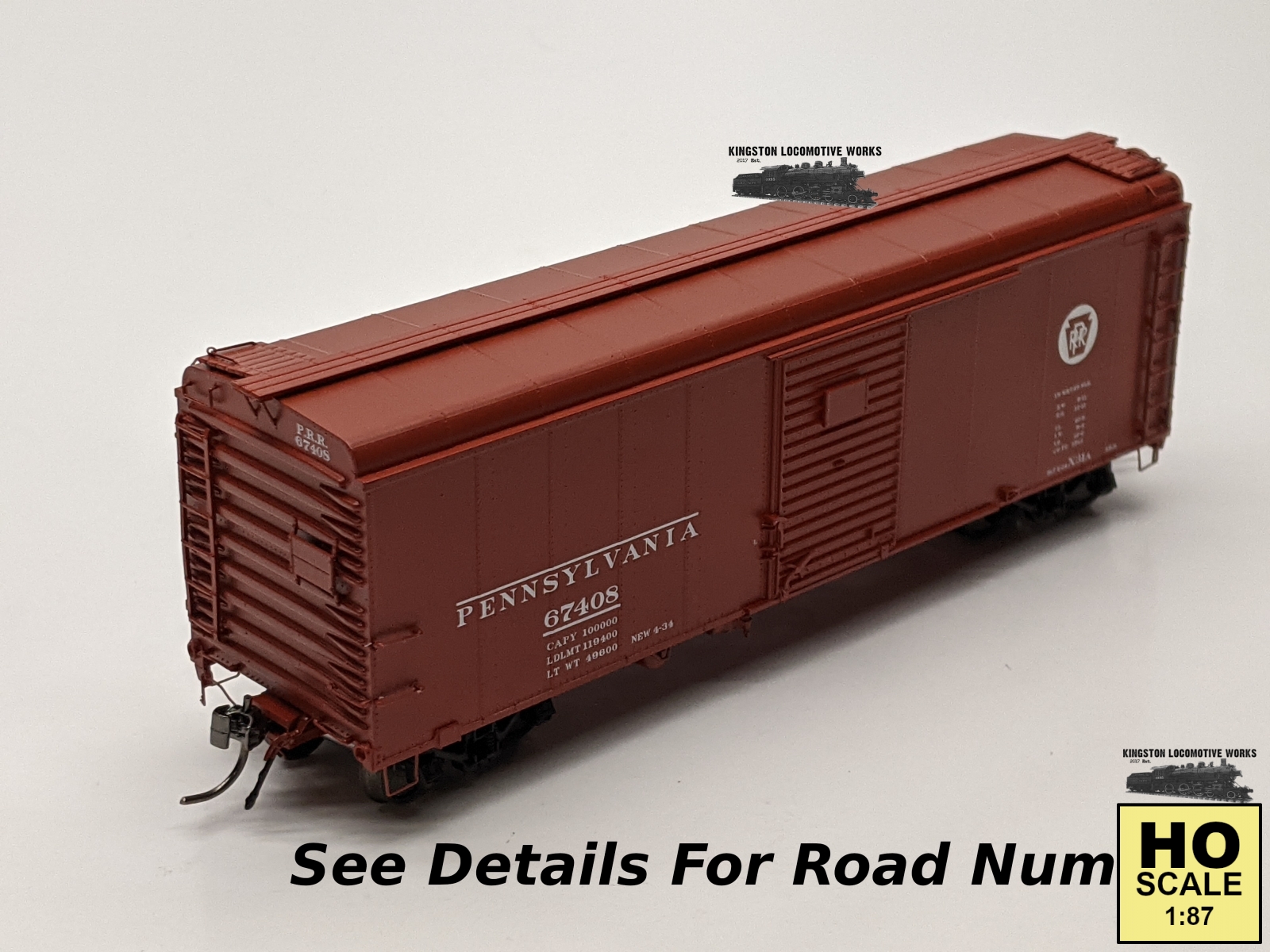 Rapido 123002-2 HO PRR X31A Single-Door Boxcar: Circle Keystone #68074 ...