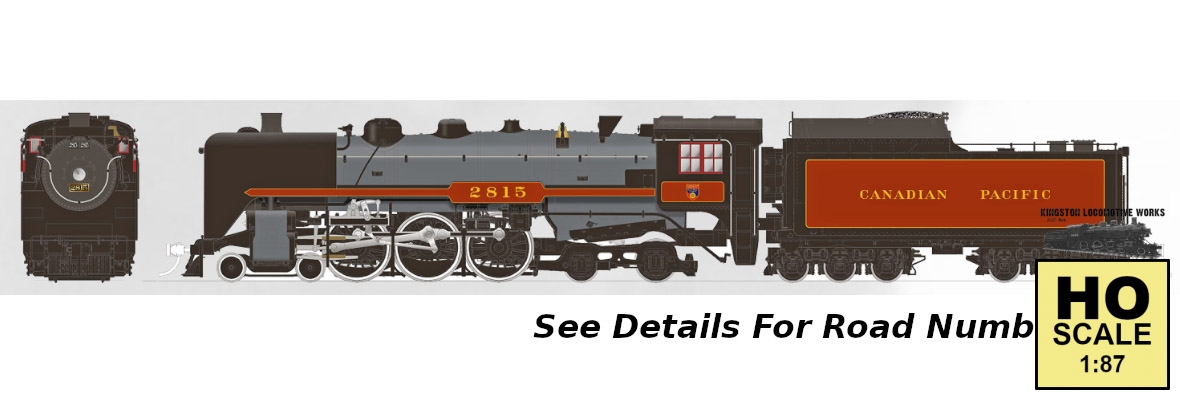 Rapido 601510 HO H1b 4-6-4 Hudson - Canadian Pacific / CP "Spans the World" #2817 - DCC/Sound ...