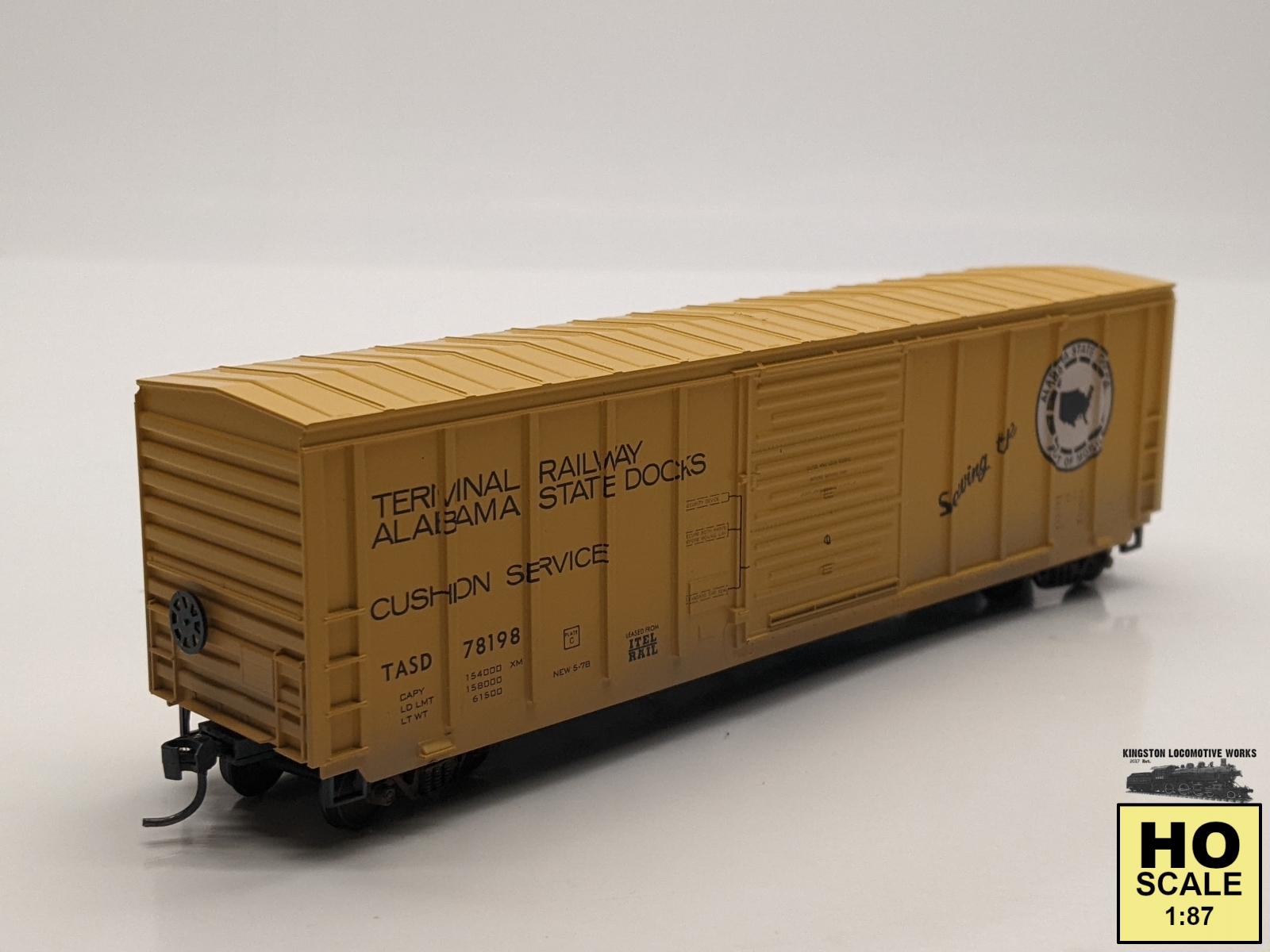 HO 51ft Box Car - Terminal Railway Alabama State Docks #TASD 78198 For ...