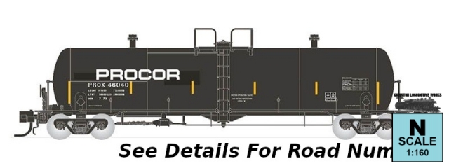 Rapido 535006-2 N GP20 20K Tank Car - Procor Modern w/Large Logo #PROX ...