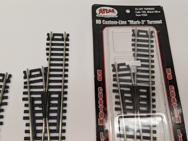 (Lot of 4) Atlas HO Code 100 #6 Custom-Line Turnouts (2x LH, 2x RH ...