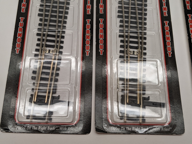 (Lot of 4) Atlas HO Code 100 #6 Custom-Line Turnouts (2x LH, 2x RH ...