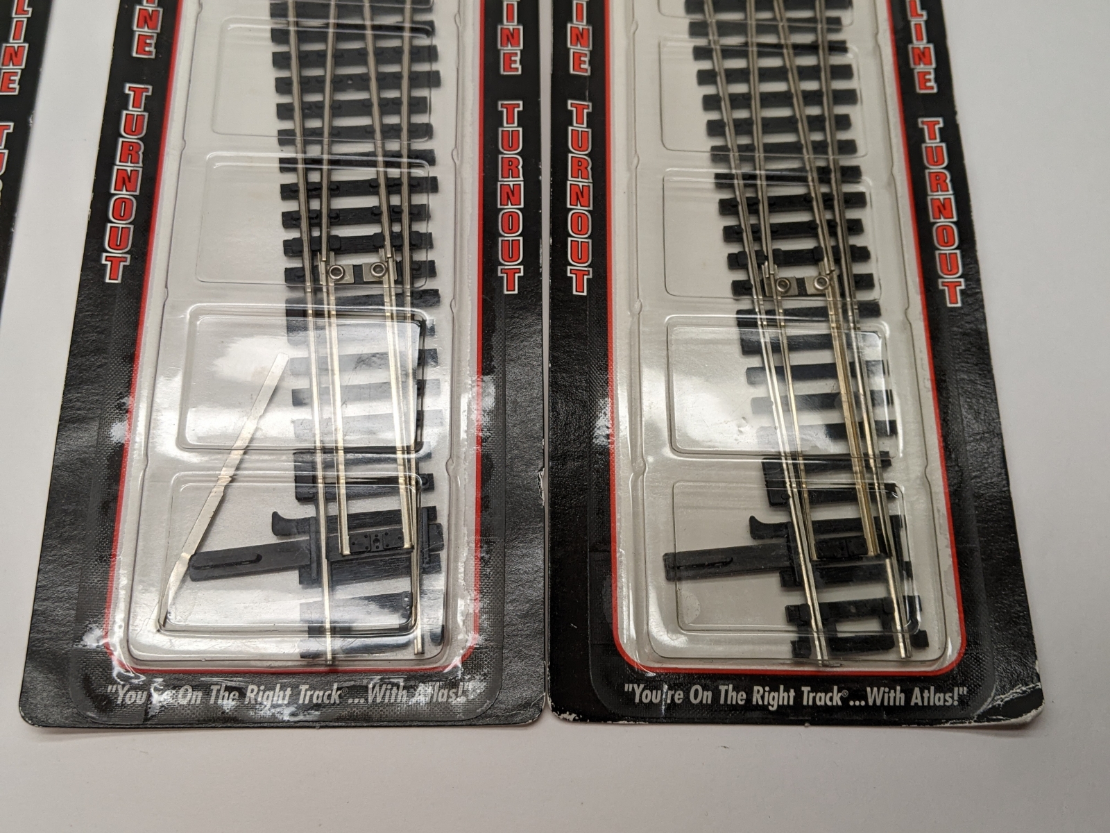 (Lot of 4) Atlas HO Code 100 #6 Custom-Line Turnouts (2x LH, 2x RH ...