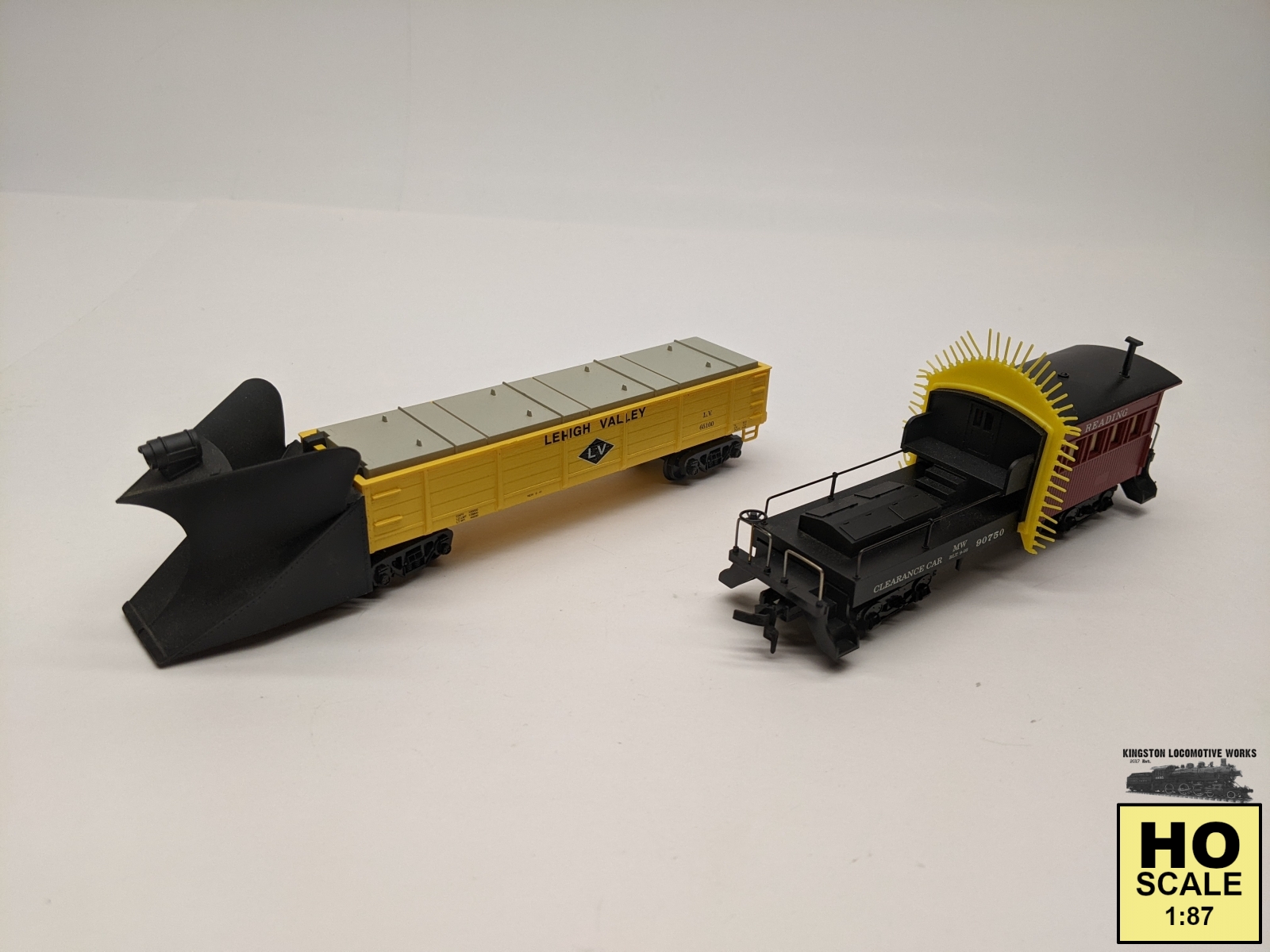 (Lot of 2) HO MOW Cars - Wedge Plow & Clearance Car - Lehigh Valley ...