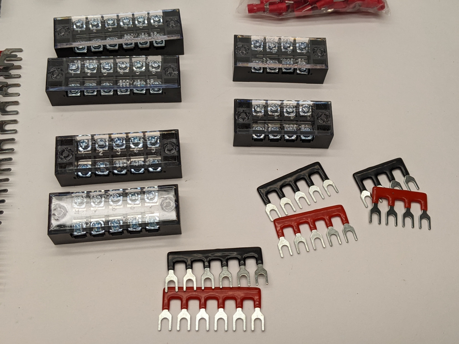 (Lot) Terminal/Distribution Blocks / Barrier Strips & Spade Connectors ...