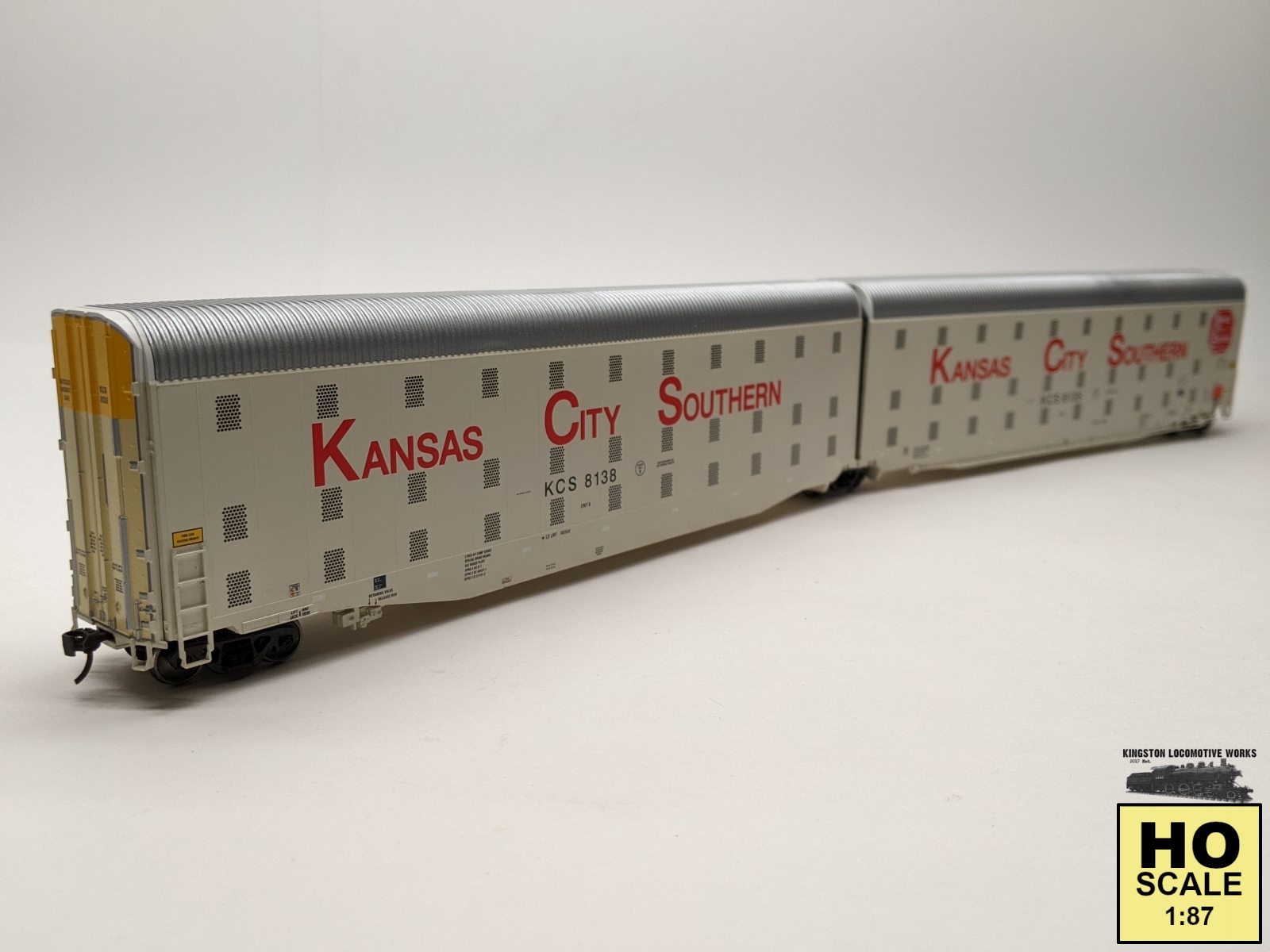 Athearn Genesis G4411 HO Articulated Auto Rack - Kansas City Southern ...