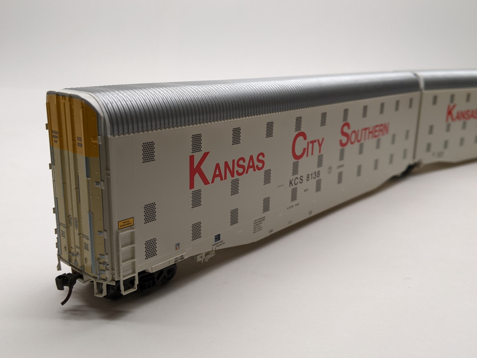 Athearn Genesis G4411 HO Articulated Auto Rack - Kansas City Southern ...