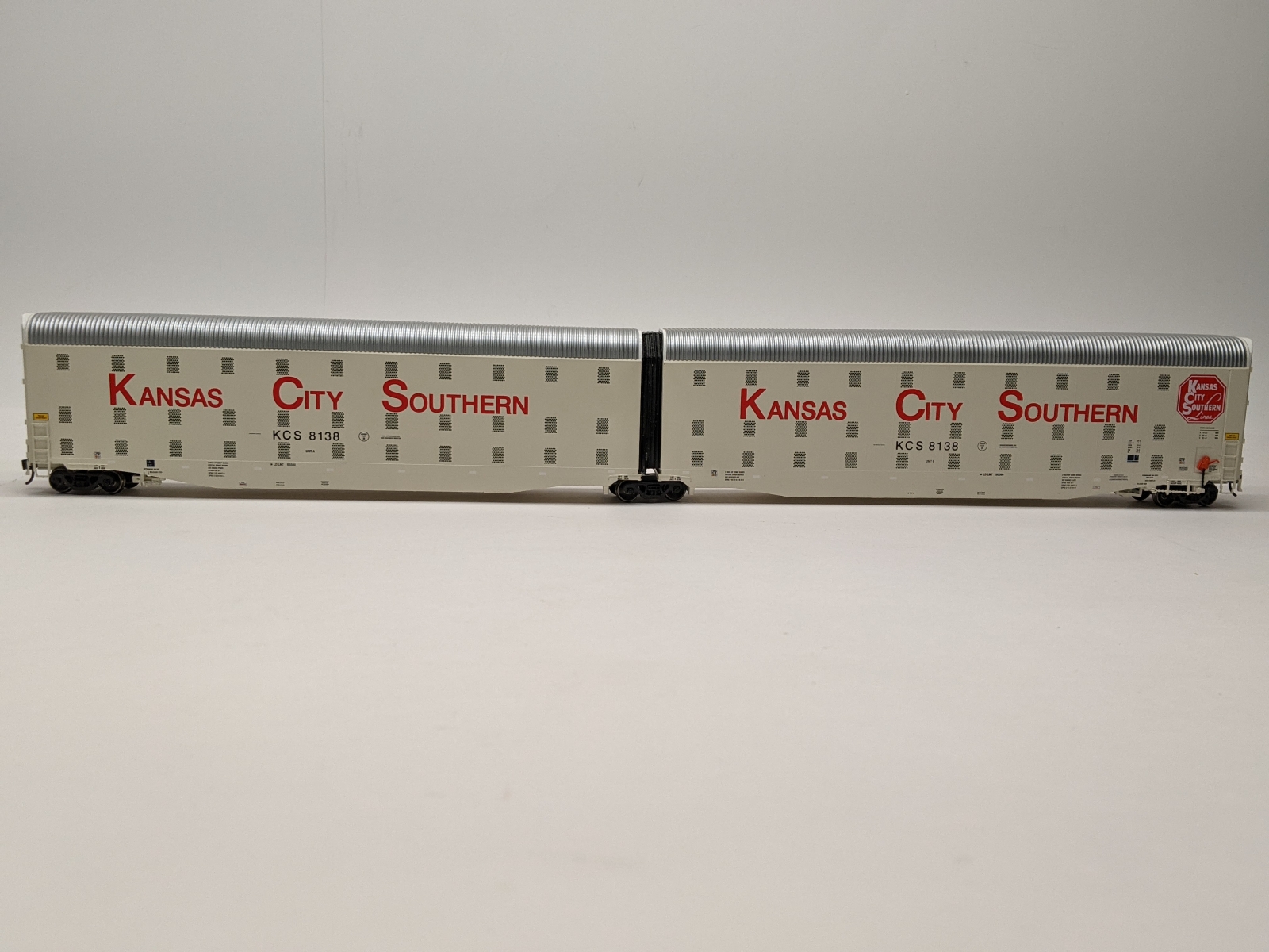 Athearn Genesis G4411 HO Articulated Auto Rack - Kansas City Southern ...