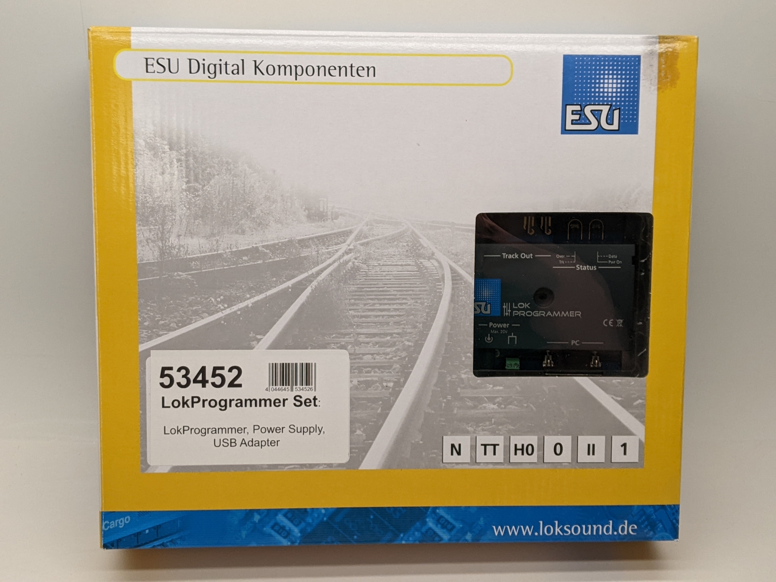 ESU 53452 LokProgrammer Set w/ USA/Canada Power Supply & USB Adapter ...
