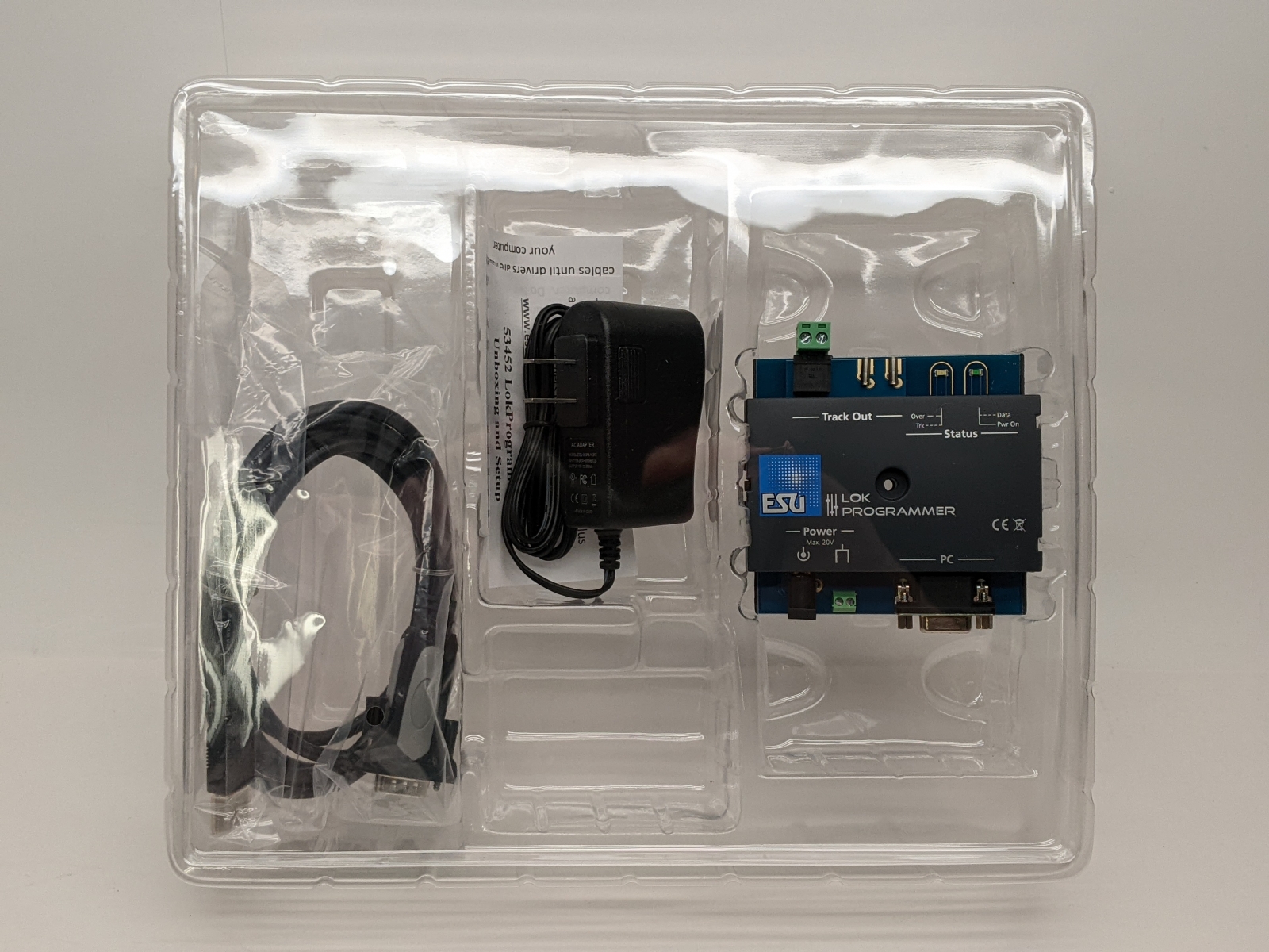 ESU 53452 LokProgrammer Set w/ USA/Canada Power Supply & USB Adapter ...