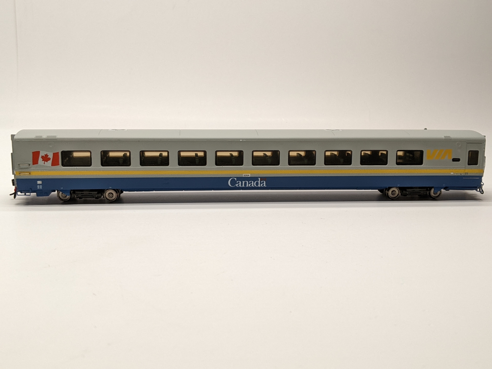Rapido 108024 HO LRC Coach - VIA Rail "Canada Scheme" #3354 For Sale ...